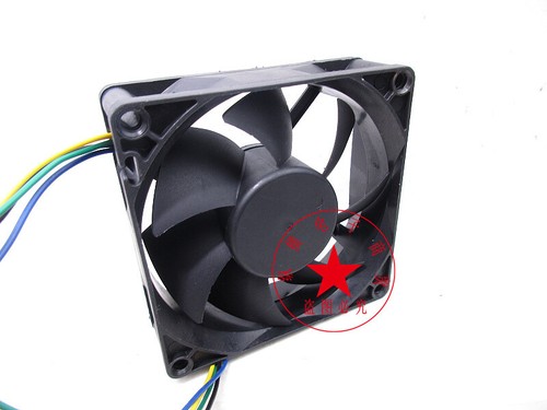 1PC EVERFLOW R128025BU 8025 12V 0.24A 8CM 4-wire PWM temperature ...