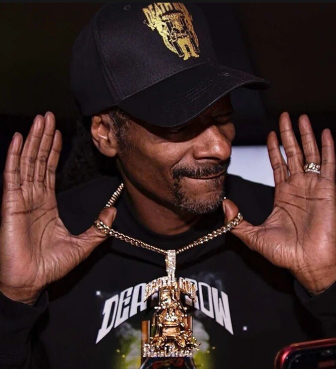 Snoop Dogg Death Row Ketting Death Row Neemt Album Muziek Zwarte