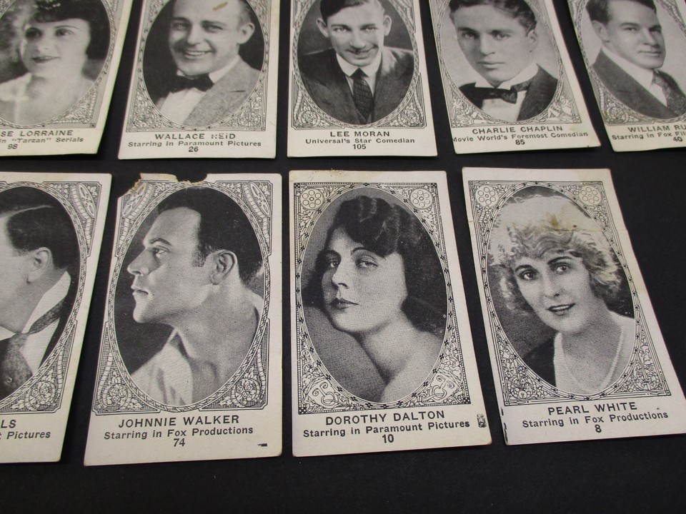 Vintage Lot 1920 E123 American Caramel Film Star card 56 Cards. Loaded ...