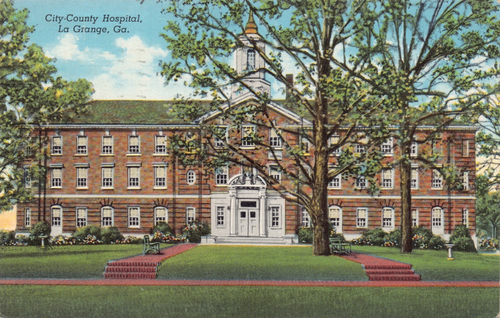 GA~GEORGIA~LAGRANGE~CITY-COUNTY HOSPITAL OPENED IN 1937~MAILED 1942 | eBay