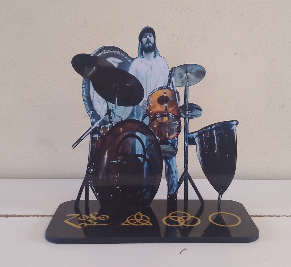 LED ZEPPELIN Band x 4 DISPLAY STANDEES 8" Figures Statues Cutout ...