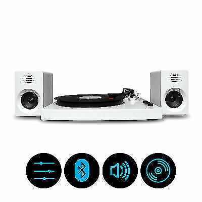 mbeat Pro-M Stereo Turntable with Speakers - White for sale online | eBay