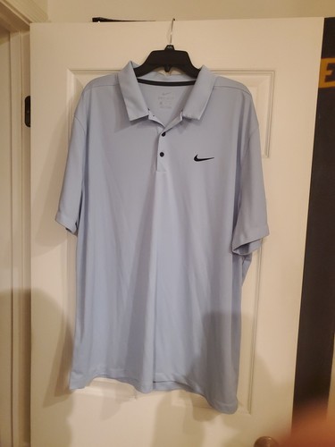 Nike Men’s Golf Dri-Fit Solid Polo Light Blue 3xl | eBay
