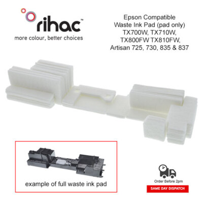Maintenance Pad for Epson Artisan 725 730 835 837 TX700W 710W waste ink ...