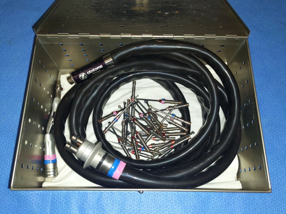 Zimmer Hall Surgical Lot Ototome Air Hose, Ototome Drill Attachments ...