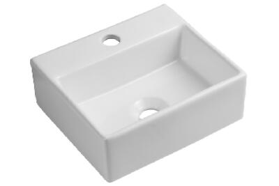 Bathroom Wash Sink Basin Small Cloakroom Wall Hung Square White 340 x ...