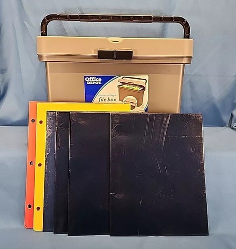 File Box Office Depot Mobile Slim Letter/Legal Size Carrying Case w/8 ...