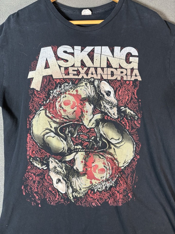 Vintage Y2K Asking Alexandria Band T Shirt Rock AFI Monster Band Music ...