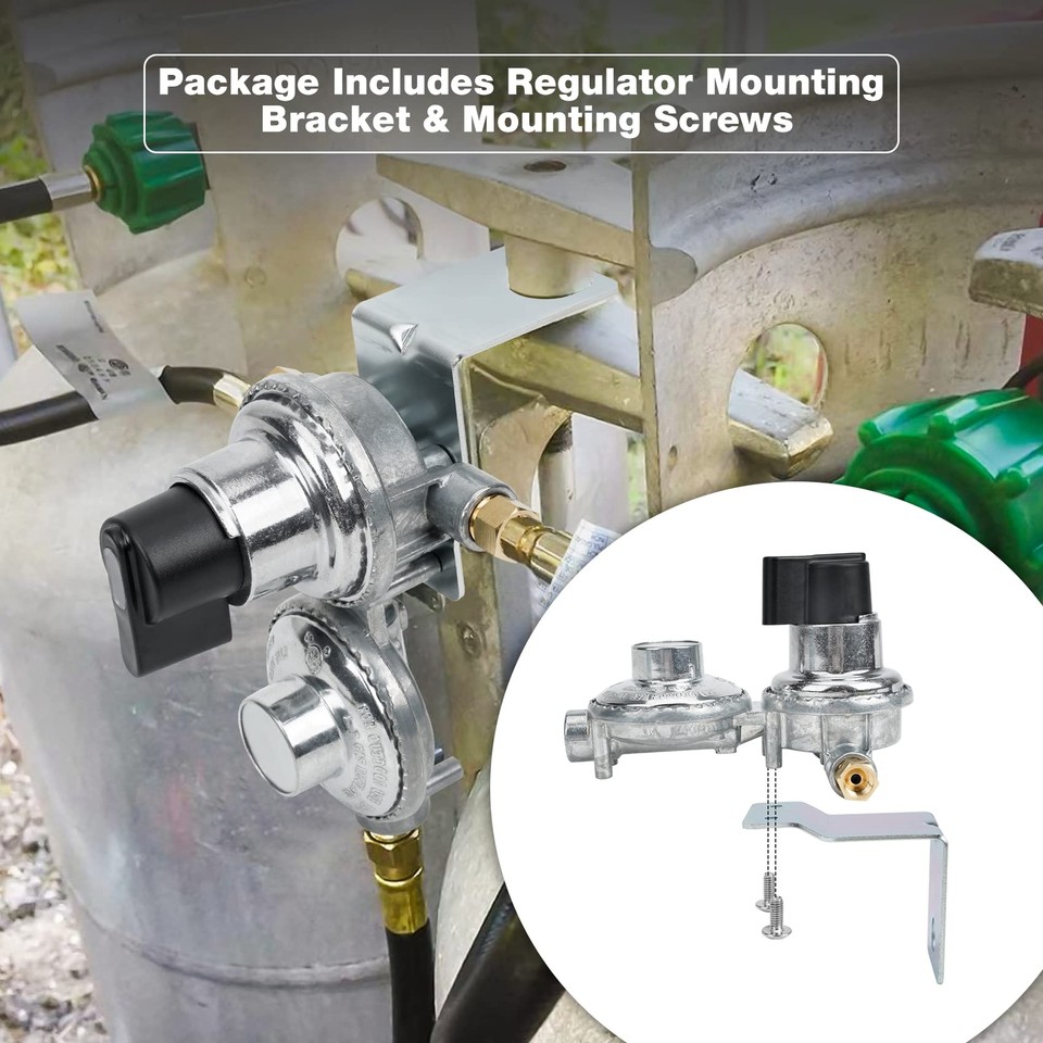 Propane 2-Stage Auto Changeover Regulator LP Gas Regulator for RV ...