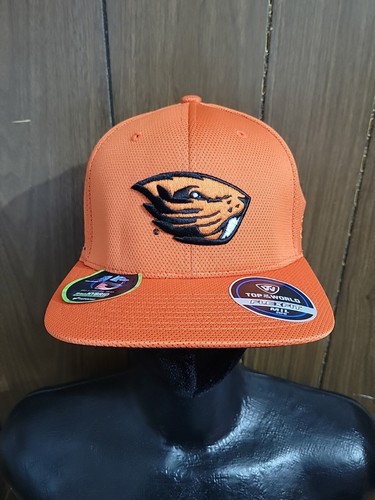 OSU Beavers Flexfit Logo Hat Orange M/L Top Of The World | eBay