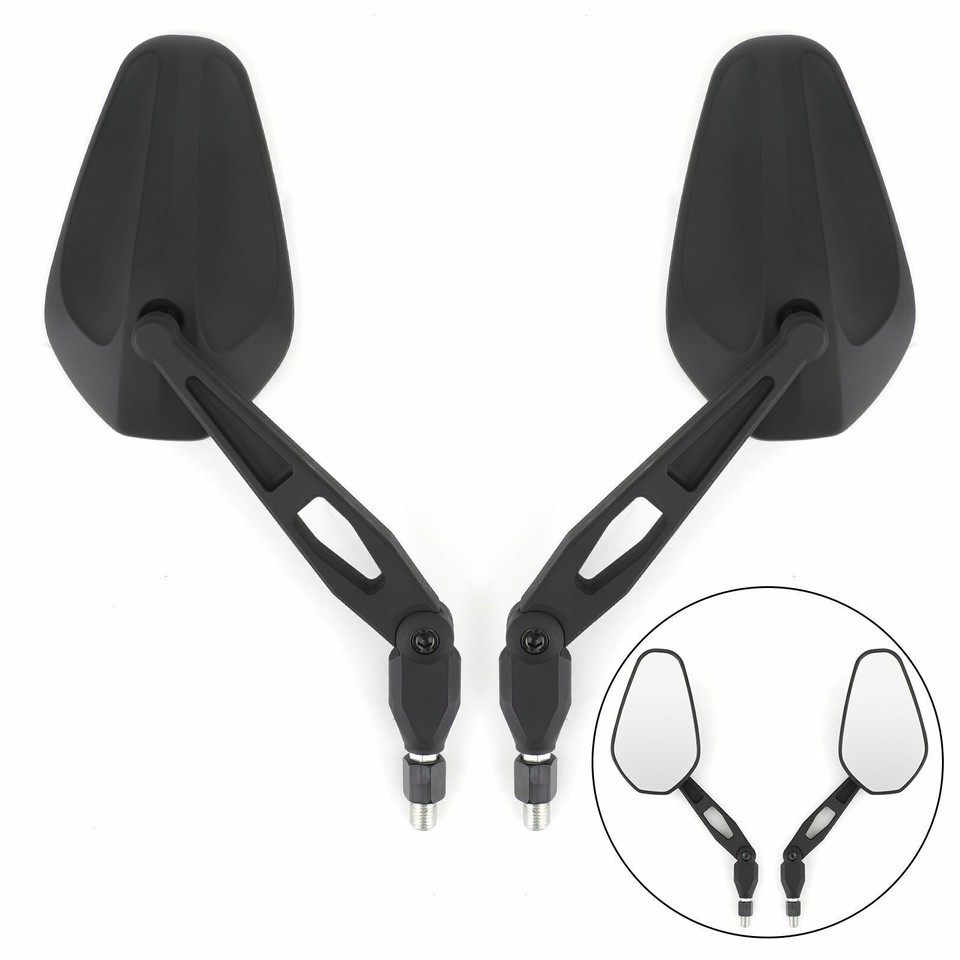 M10 10MM REARVIEW SIDE MIRRORS PAIR Fits MOTORCYCLE MOTORBIKE CUSTOM SG ...