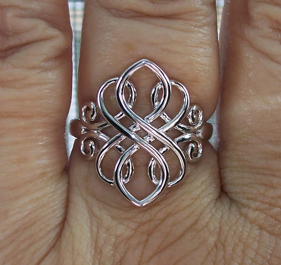 Celtic Irish Endless Knot Ring 925 Sterling Silver High Polished Women's 7-14 | eBay