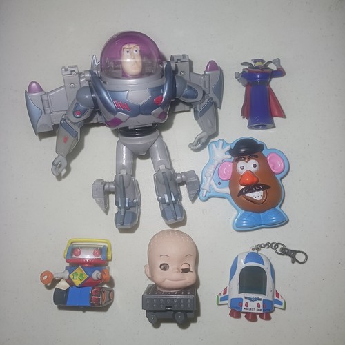 Vintage TOY STORY Lot Of 6, MEGA Morpher Buzz, Baby Face, Zurg, Potato ...