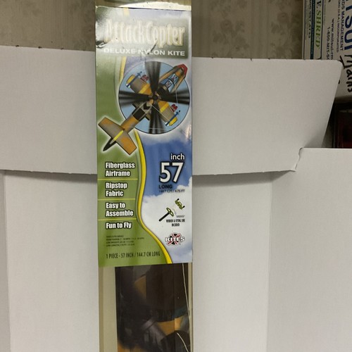 X-Kites SkyMax Deluxe Nylon 57 Inch Attack Copter Helicopter Kite -New ...
