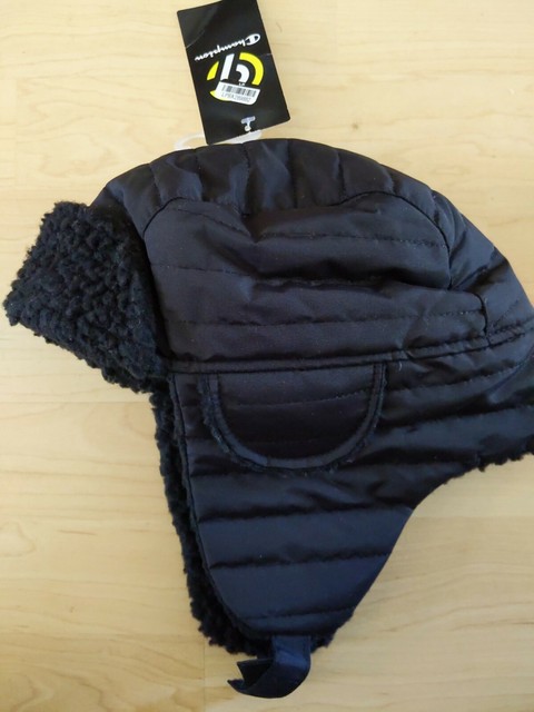 C9 by Champion Boys Trapper Winter Hat Black Youth Warmest One Size s ...