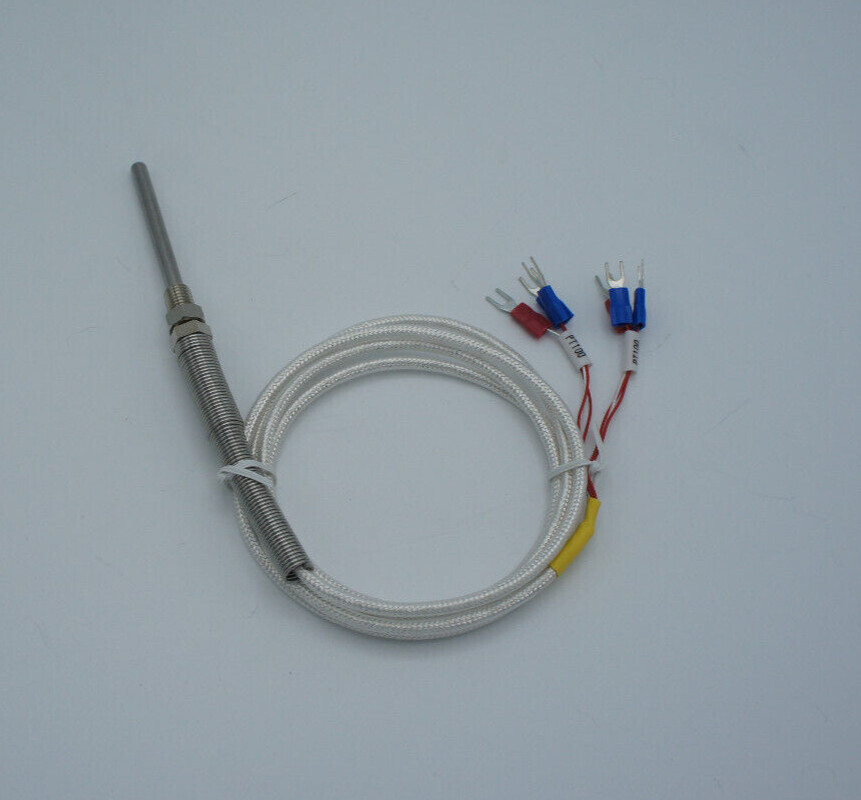 RTD PT100 Temperature Sensor DUPLEX Three-Wire Stainless Steel Probe ...