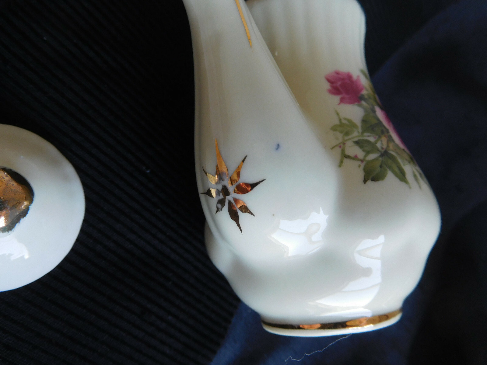 10 piece Miniature mini ROSES & STAR SUN BURST TEA SET vintage ...