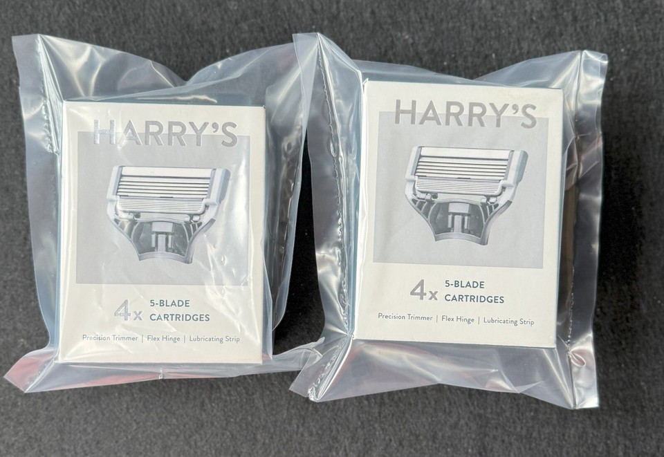 🧼 2 Packs Harry’s 5-Blade Razor Cartridges – 8 Total Refills – NEW ...