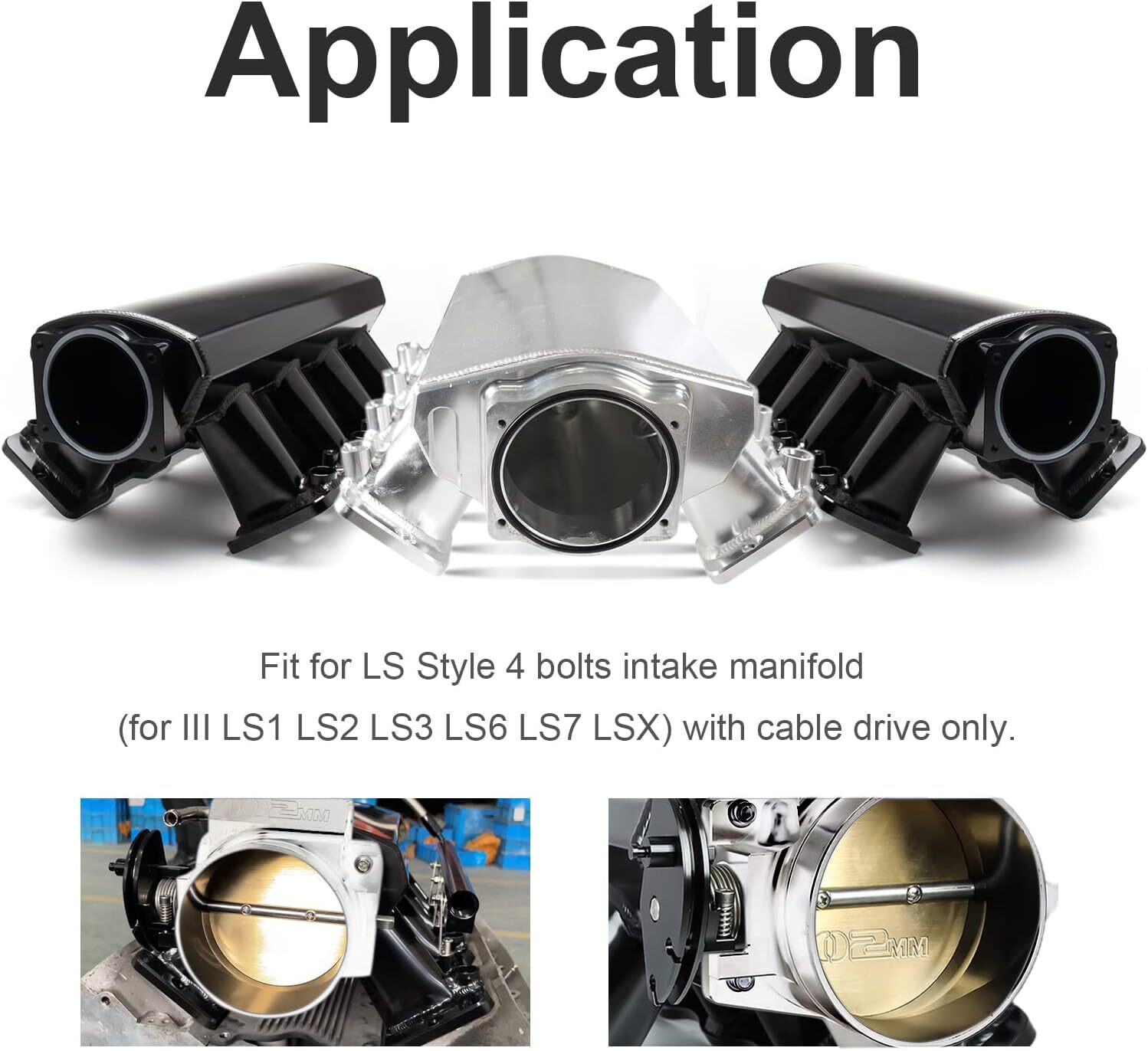 92mm Throttle Body With Spacer TPS IAC Sensors for Chevrolet LSX LS1 ...