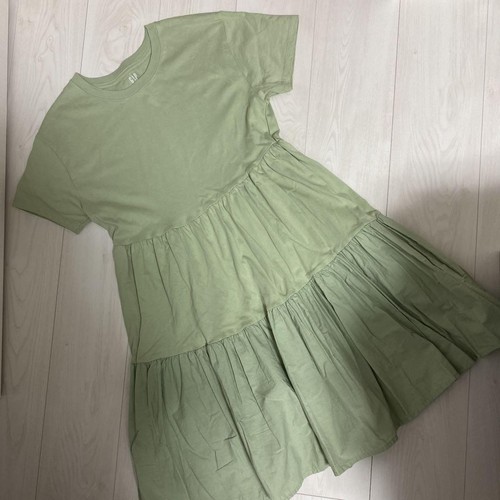 GAP XS Green Tiered Mini Dress Unworn, Home Cleaned | eBay