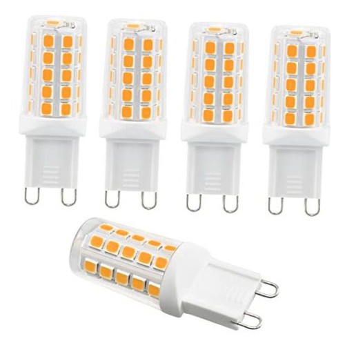 G9 LED Bulb, Dimmable 40W T4 G9 Bulb Halogen Equivalent, Soft White ...
