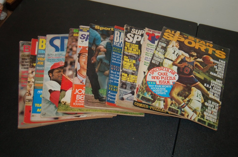 Sports Illustrated Magazine Lot of 11 Magazines 1970's baseball *Read ...