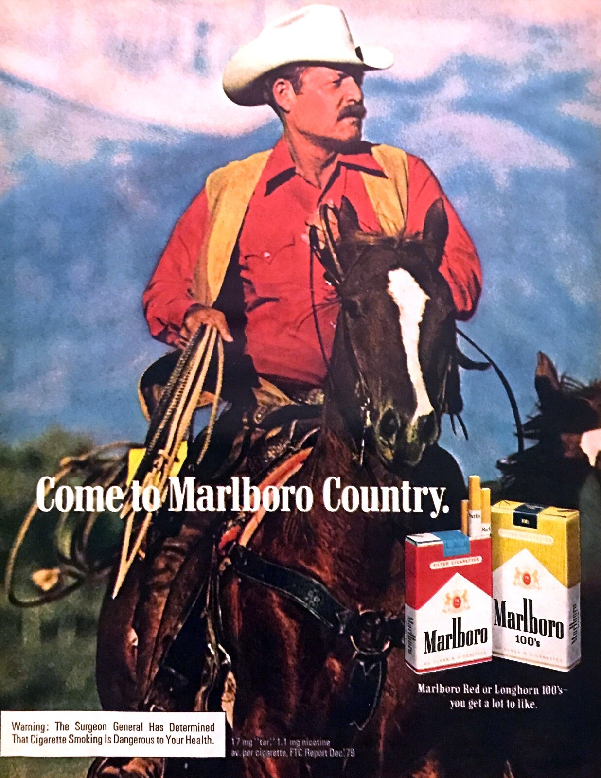 1980 Marlboro Man Darrell Winfield Riding Horse photo Marlboro vintage ...