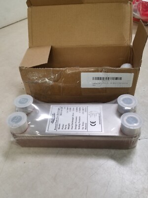 ALORAIR 3"x8" 10 Plates Heat Exchanger for Floor Heating Water Heating ...