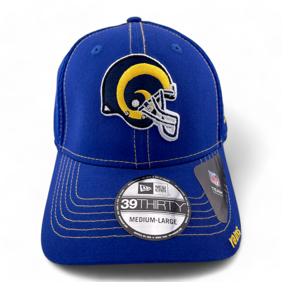 New Era Los Angeles Rams NFL Royal Blue Neo Mesh Back 39Thirty Hat Cap ...