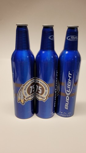 Washington Redskins 75th Anniversary Bud Light Aluminum Bottles x3 ...