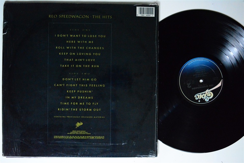 REO SPEEDWAGON The Hits EPIC LP VG++ SHRINK w/hype sticker greatest ...