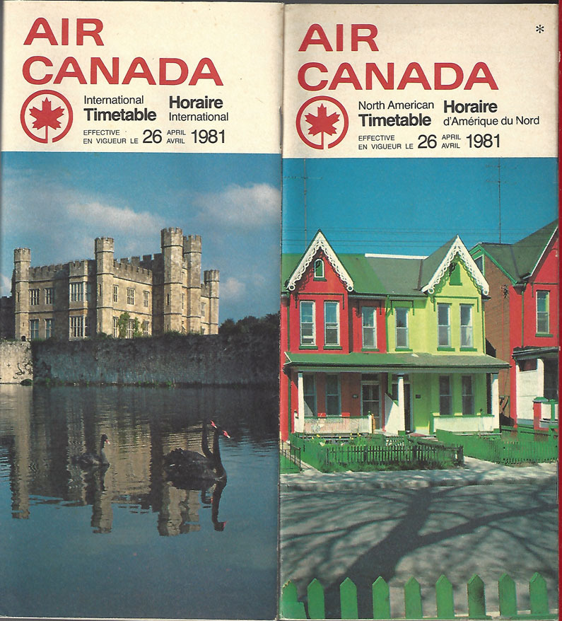 Air Canada international and North American timetable 4/26/81 [7012] | eBay