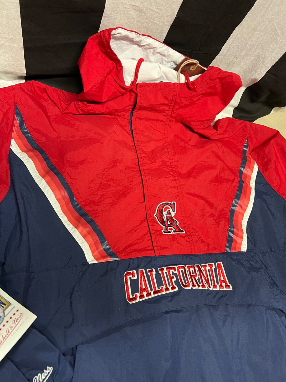 California Angels New Anaheim Baseball Anorak Pullover Windbreaker ...
