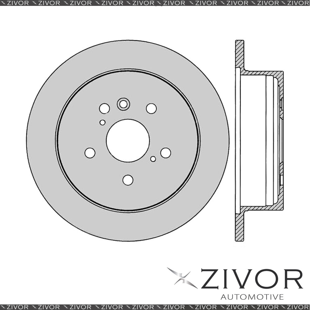 New PROTEX Rotor - Rear For TOYOTA AVENSIS ACM20R 4D Wgn FWD 2001 ...