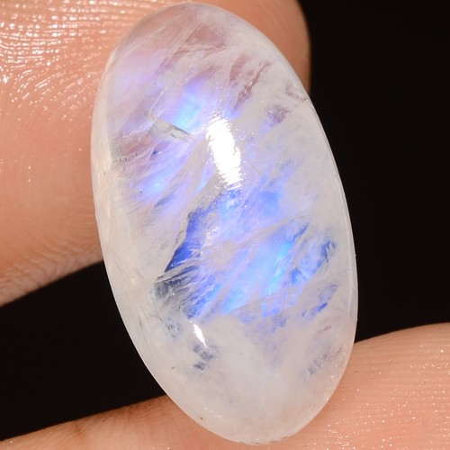 Natural Rainbow Moonstone Oval Shape Cabochon Gemstone 14 Ct 21X11X6 mm ...