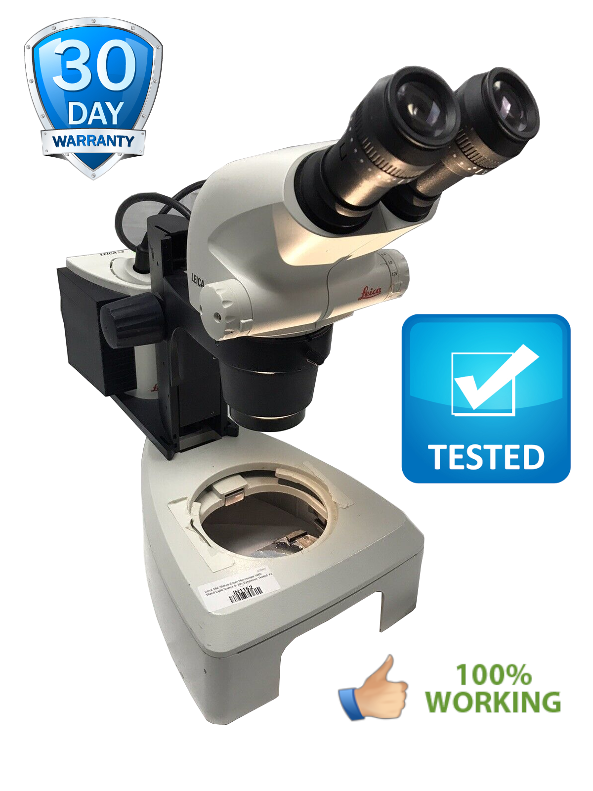 Leica S6E Stereo Zoom Microscope With Stand L2 Light Source 10x ...