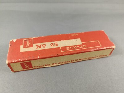 Vintage Rexel Staples No. 25 Extra Tiny | eBay Australia