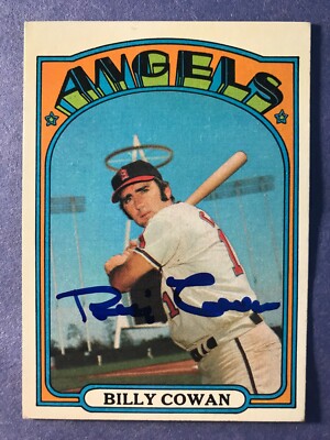SIGNED BILLY COWAN AUTOGRAPHED 1972 BASEBALL CARD - ANGELS | eBay