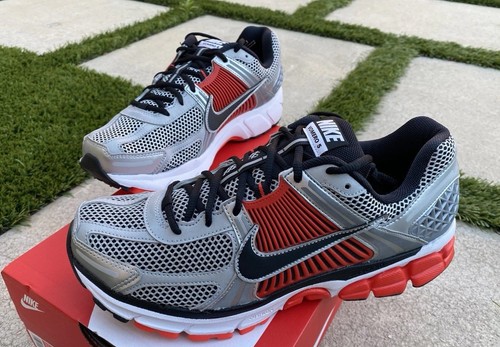 Nike Mens 10.5 Red Silver Zoom Vomero 5 Athletic Shoes FJ4151 005 New ...