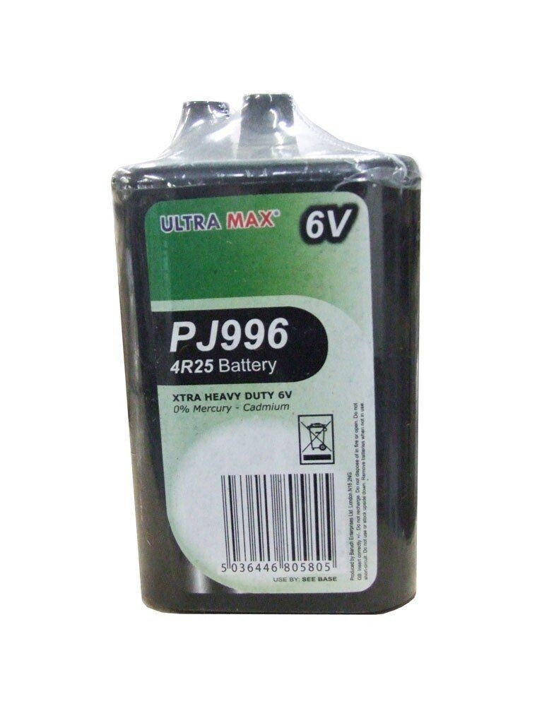 UltraMax PJ996 13 LED Lantern Power Beam Torch + PJ996 4R25 6V Battery ...