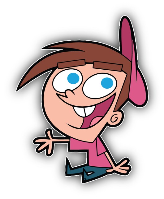 Fairly OddParents Cartoon Timmy Turner Happy Sticker Bumper Decal ...