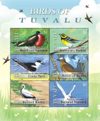 Tuvalu 2008 - Fauna and Flora, Birds - Sheet of 6 Stamps - Scott #1070 ...