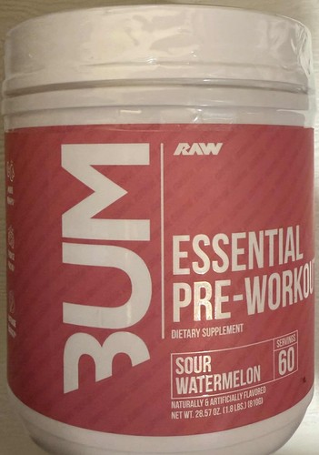 RAW Nutrition CBUM Essential Pre Workout Powder Sour Watermelon 60 ...