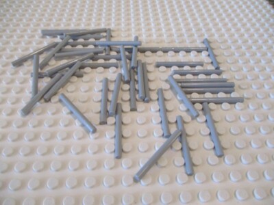 LEGO MINIFIGURE UTENSIL WAND 4L LIGHT BLUISH GRAY 40 PIECES LIGHTSABER ...