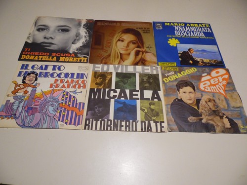 Six Italian Music 45rpm Records | eBay