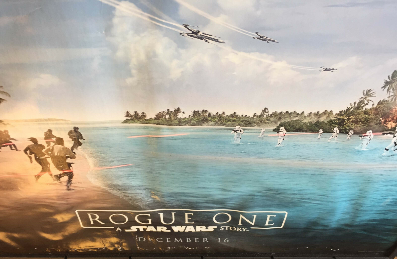 Star Wars Rogue One Movie Poster 40x27 Double Sided 2 Paper FRAME NOT ...