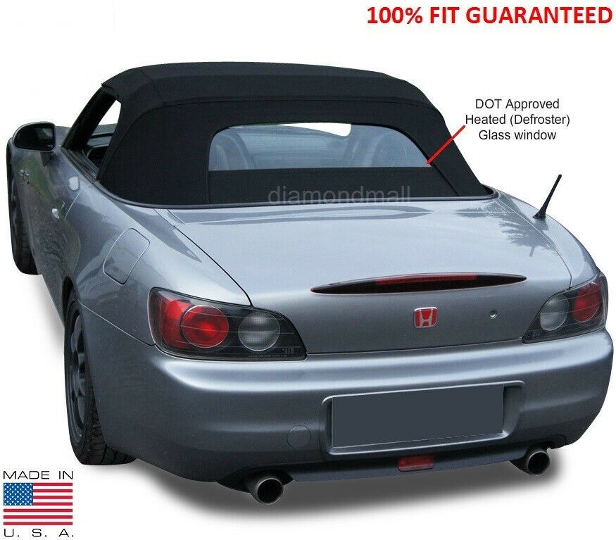 2002-09 Honda S2000 Convertible Soft Top w/DOT Approved Heated Glass ...