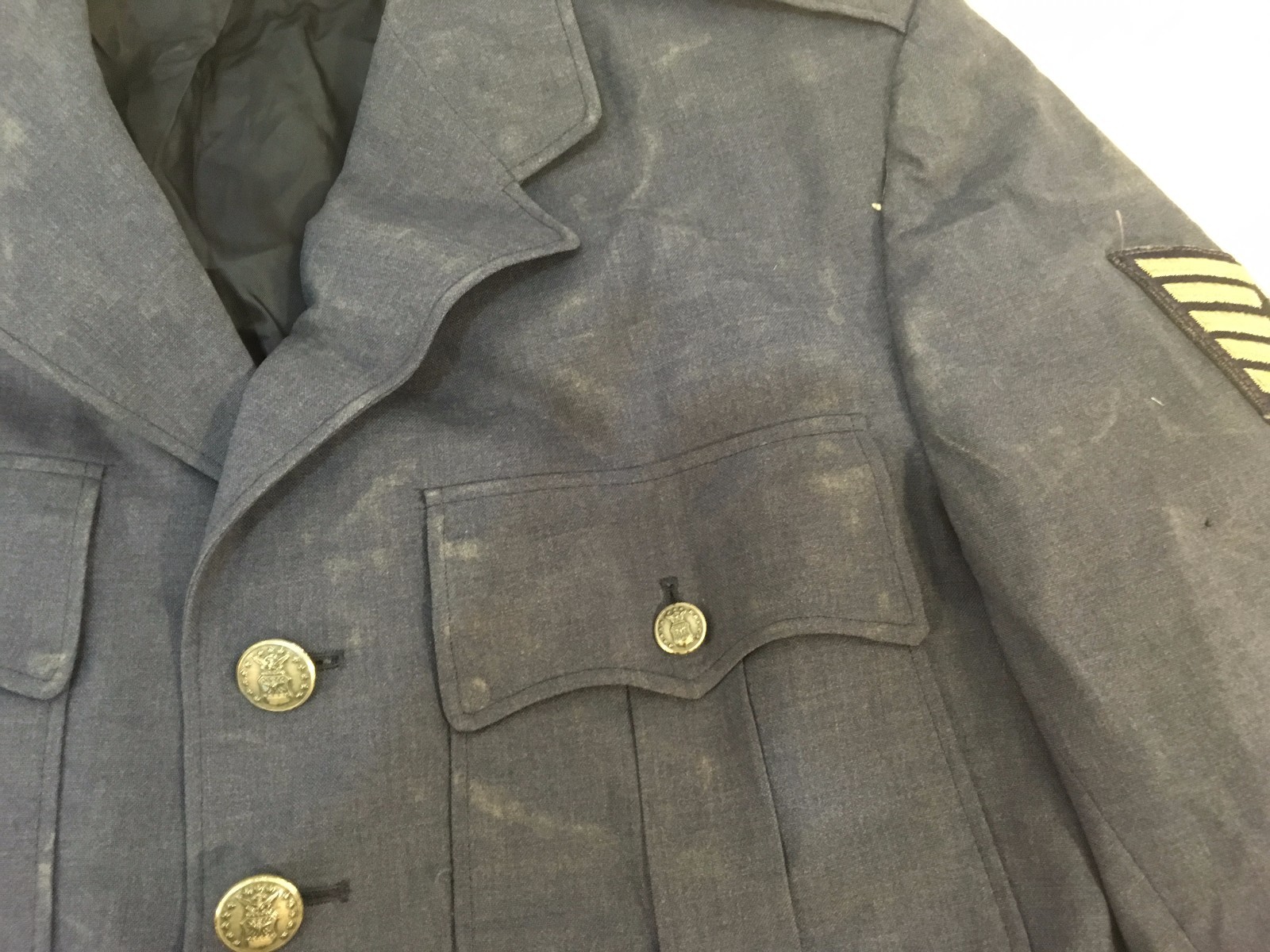 Enlisted USAF United States Air Force Blue Uniform Jacket 42S Minor ...