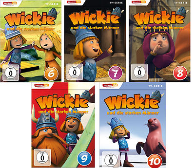 5 DVDs * WICKIE UND DIE STARKEN MÄNNER - DVD 6 - 10 IM SET (CGI) # NEU ...