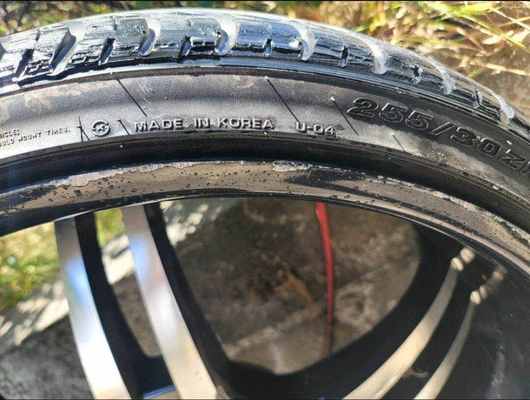 Gino 24 inch rims and tires set (Black & Chrome) | eBay